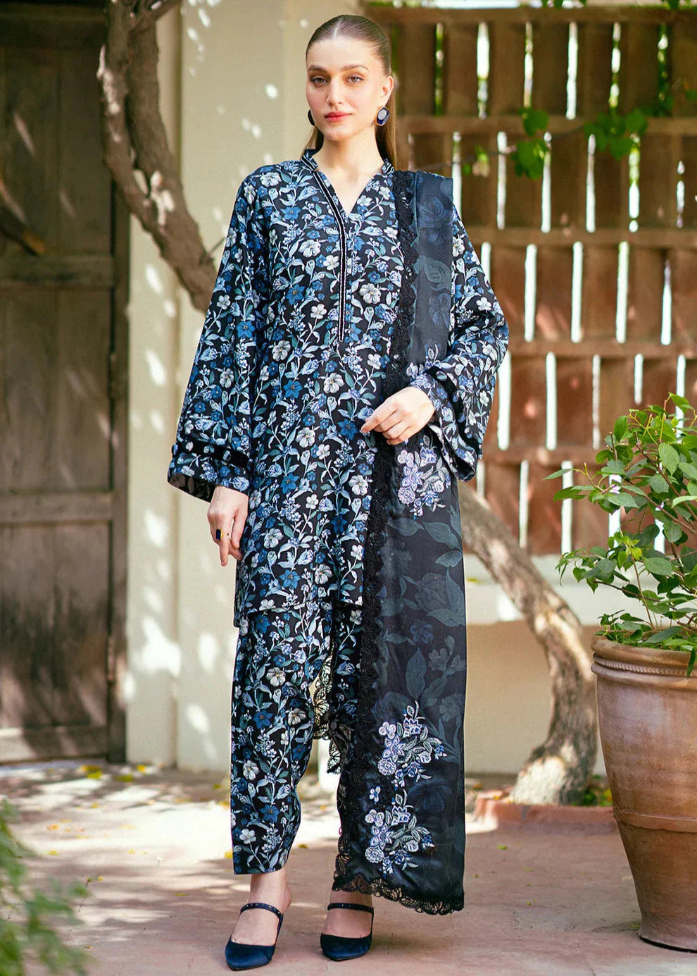 Mid Blue 2F – NAQSH FABRICS